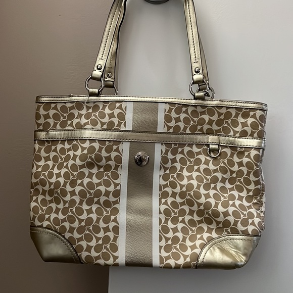 Coach | Bags | Gold Coach Bag | Poshmark